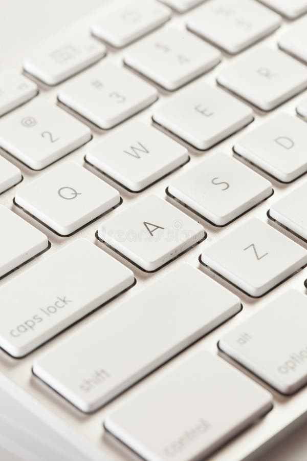 White and Grey Computer Keyboard Stock Image - Image of keypad ...