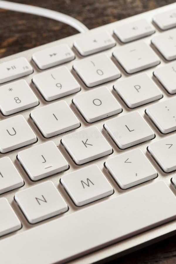 White and Grey Computer Keyboard Stock Photo - Image of busy, symbol ...
