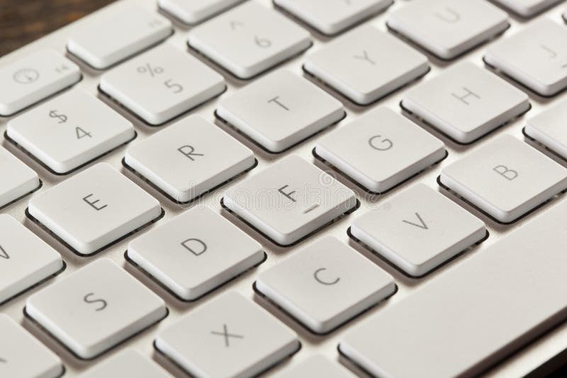 White and Grey Computer Keyboard Stock Photo - Image of number, qwerty ...