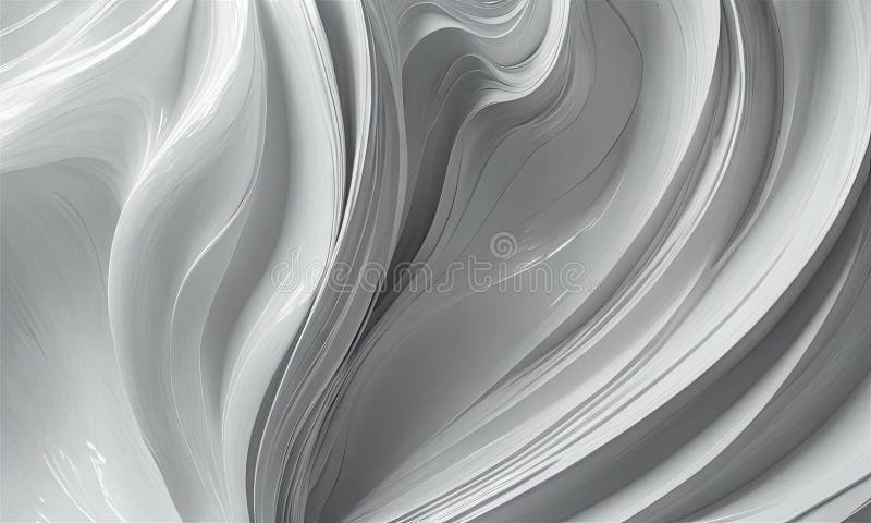A White and Grey Design with a Wave Pattern. Stock Illustration ...