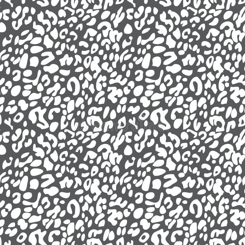 White on Grey Leopard Print Seamless Repeat Pattern Background Stock ...