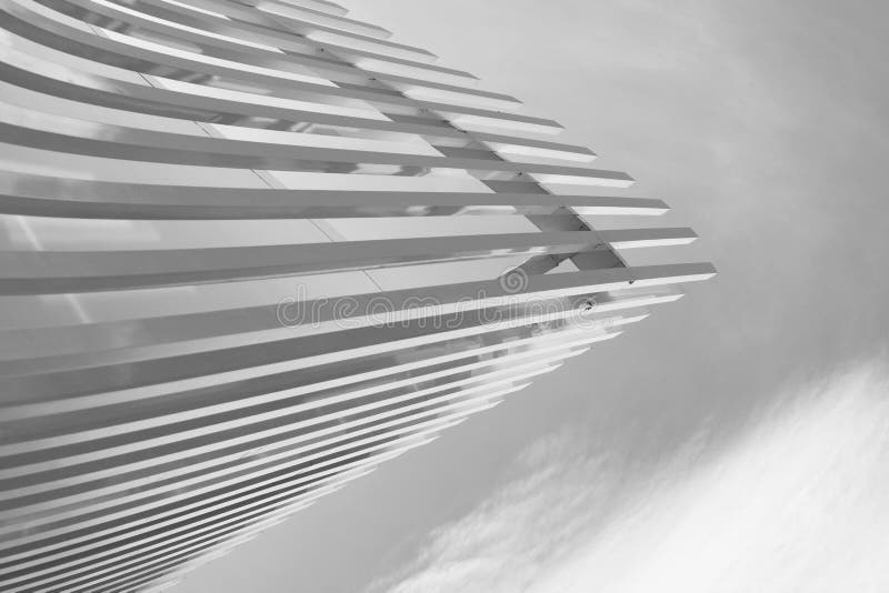 White Grey Line Abstract Structure Modern Minimalism Architecture ...
