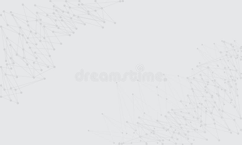 White and Grey Network Abstract Background Intelligence Concept with ...