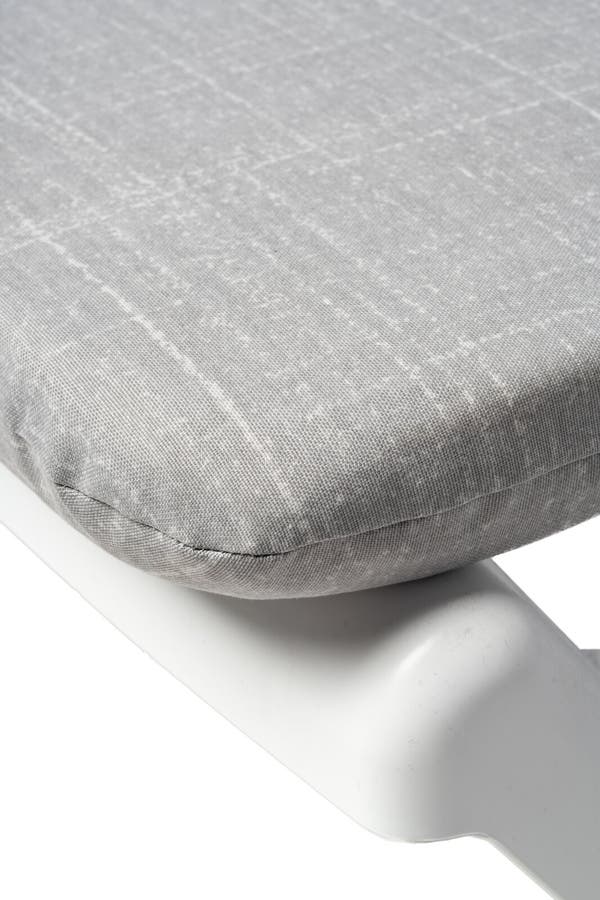 White and Grey Padded Lounger on White Background Stock Photo - Image ...