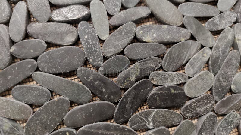 White and Grey Pebble Stone Texture Wall As a Background Stock Photo ...