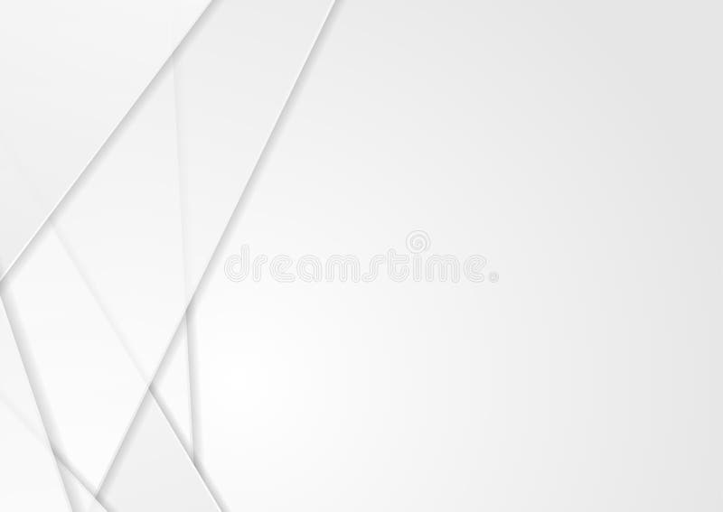 White Grey Stripes Abstract Corporate Minimal Background Stock Vector ...