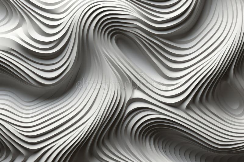 A White and Grey Wavy Pattern Stock Illustration - Illustration of wavy ...
