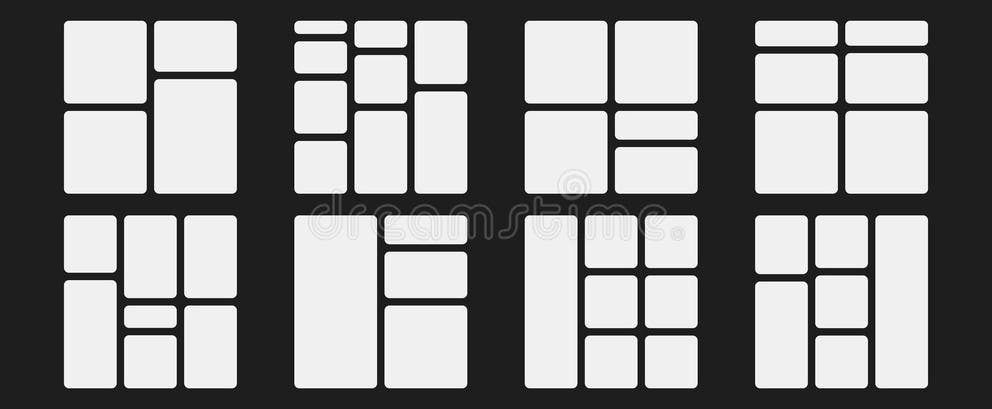 Photo Album Page Layout Stock Illustrations – 15,069 Photo Album Page ...