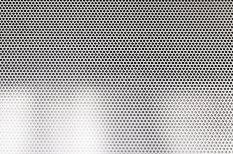 White Grill Texture with Little Black Circular Holes Pattern with ...