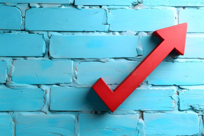 White Growth Graph Symbol with Arrow on Head High Quality Photo Stock ...