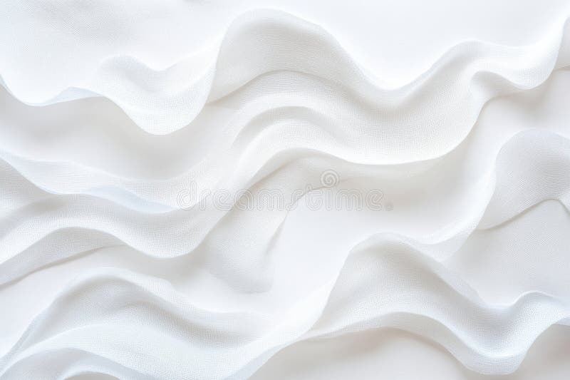 White Gypsum Panels Forming a Textured Wall with a Wavy Relief Pattern ...