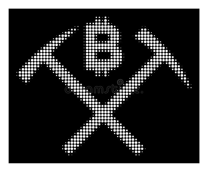 White Halftone Bitcoin Mining Hammers Icon Stock Vector - Illustration ... White Halftone Bitcoin Mining Hammers Icon Stock Vector - Illustration ...