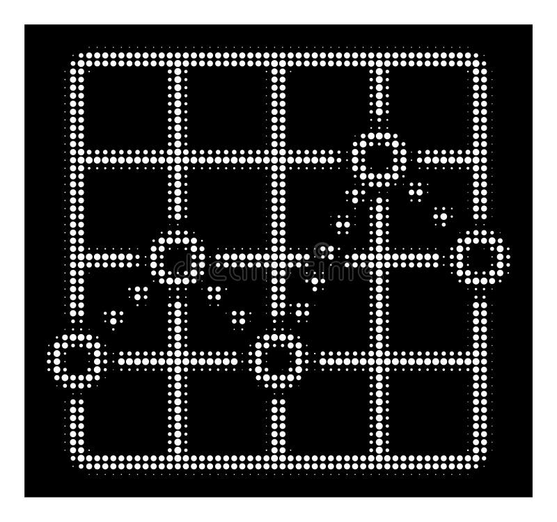 White Halftone Dotted Line Grid Plot Icon Stock Vector - Illustration ... White Halftone Dotted Line Grid Plot Icon Stock Vector - Illustration ...