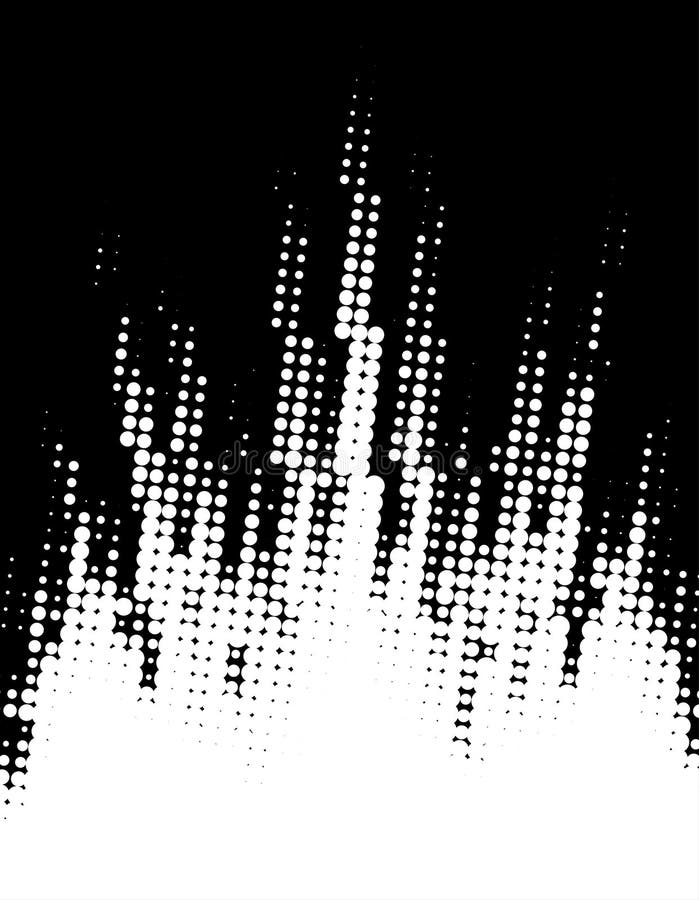 White Halftone Explosion. Sunrise Rays Background Stock Illustration ...