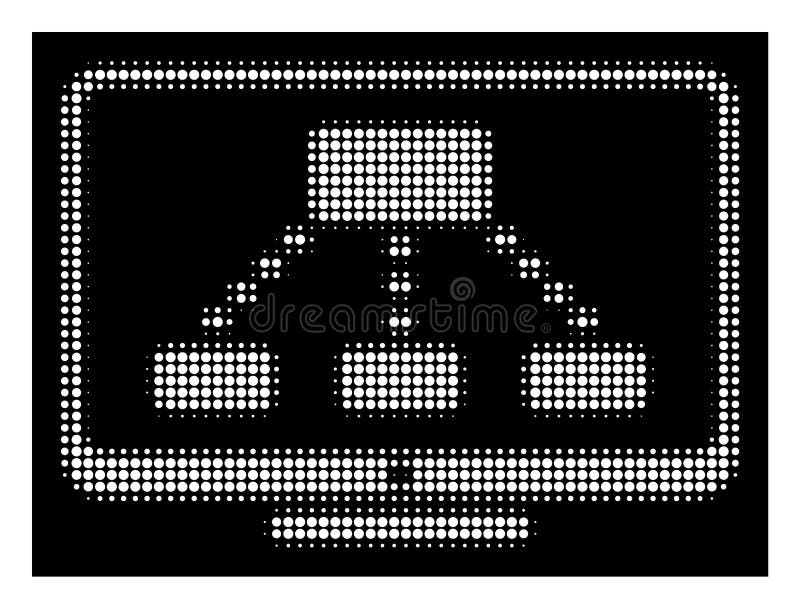 White Halftone Hierarchy Monitoring Icon Stock Vector - Illustration of ... White Halftone Hierarchy Monitoring Icon Stock Vector - Illustration of ...