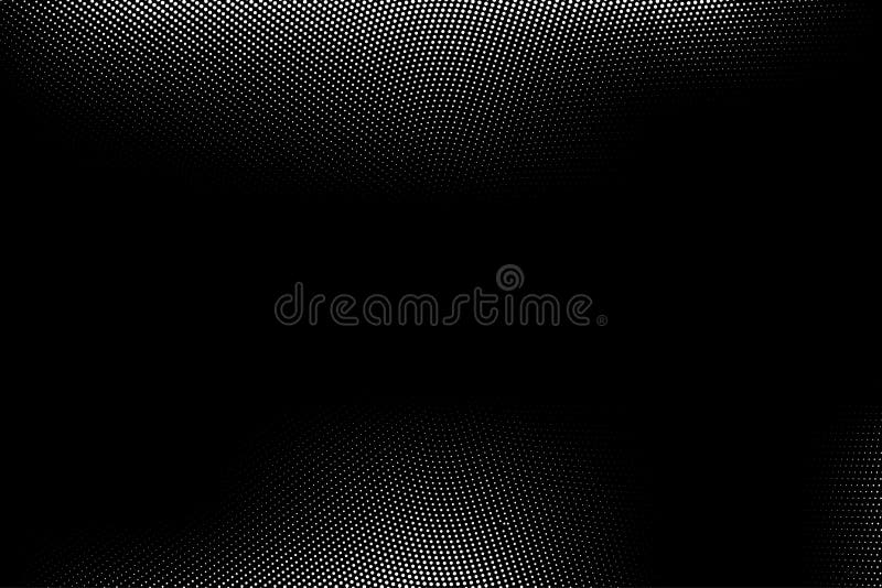 White Halftone Radial Gradient Texture. Grunge Halftone Frame ...
