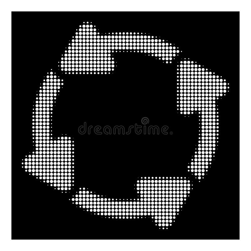White Halftone Operator Time Icon Stock Vector - Illustration of ...