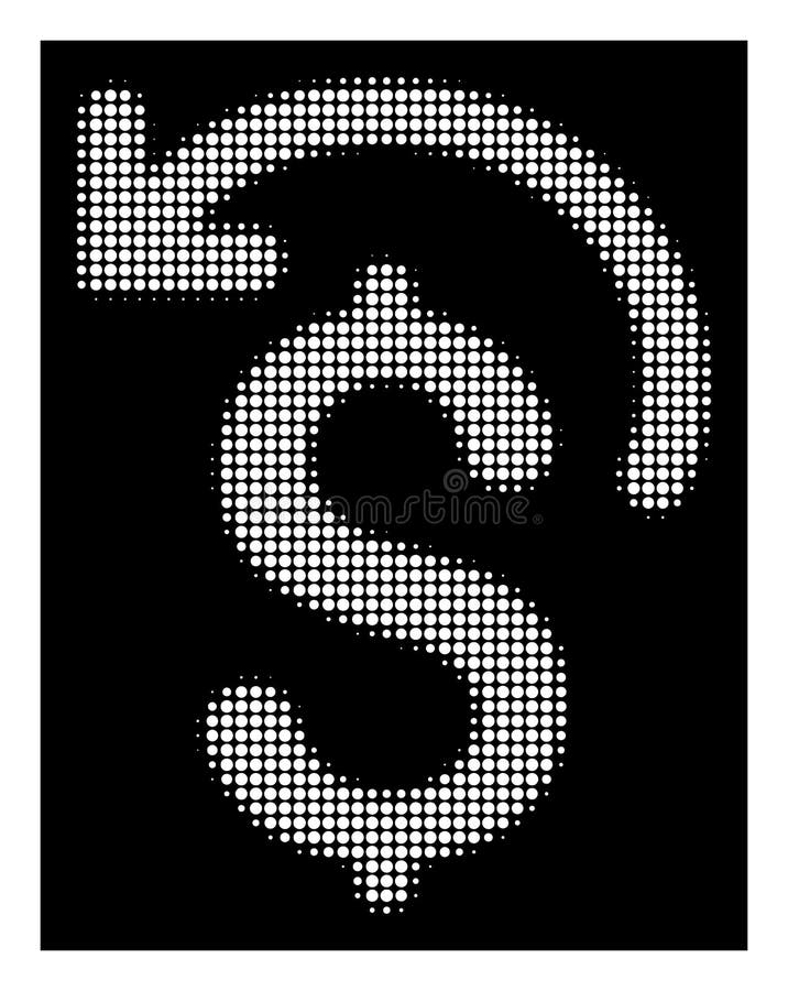 White Halftone Undo Payment Icon Stock Vector - Illustration of dotted ...