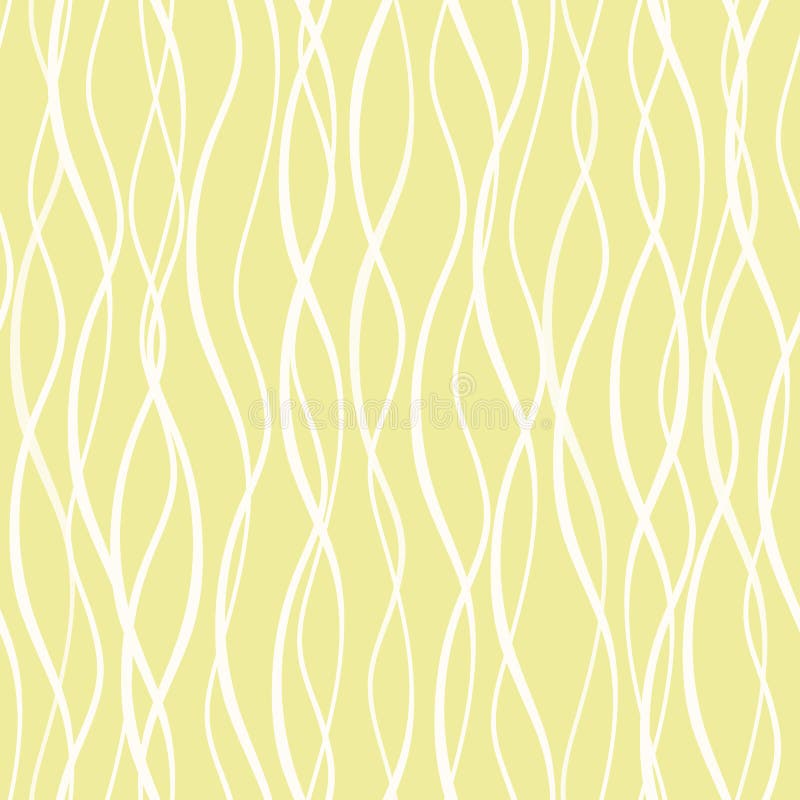 White Hand Drawn Abstract Vertical Wavy Doodle Lines. Seamless Vector ...