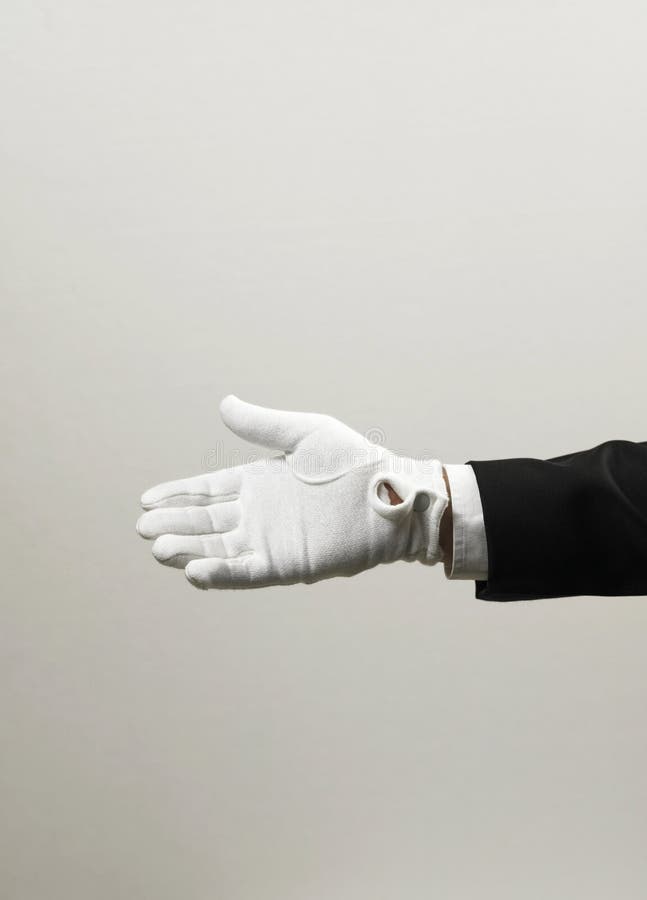 White hand gloves stock image. Image of people, staff - 26238847