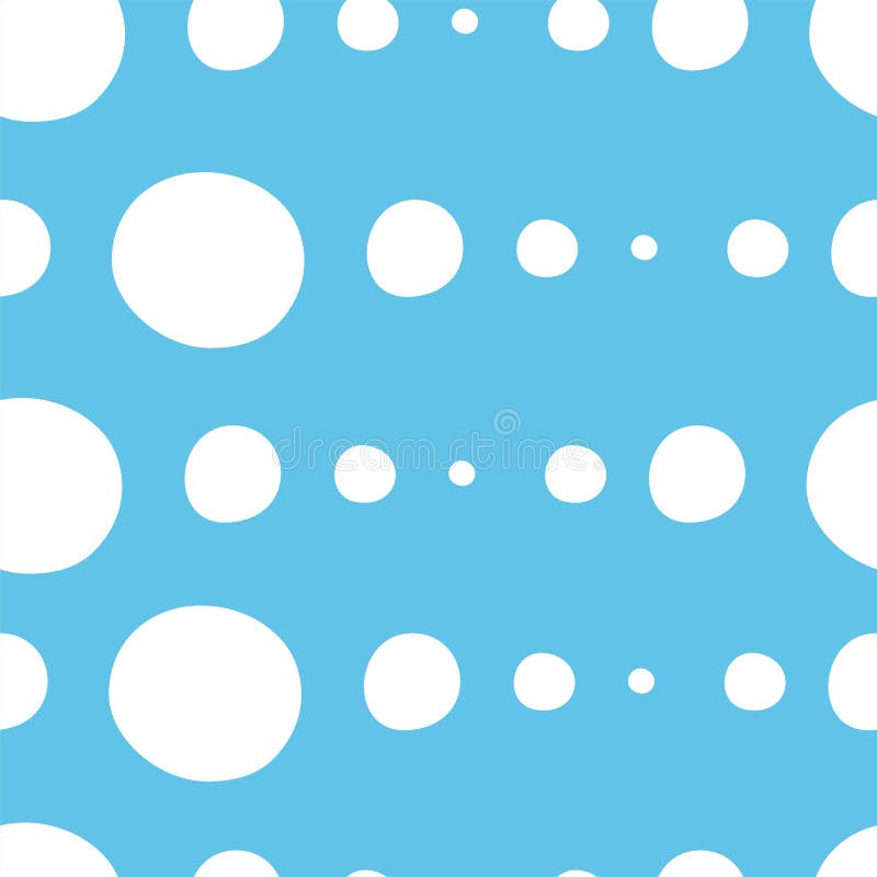 White Hand-painted Aligned Polka Dot Pattern Variation Stock ...