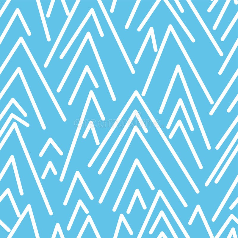 White Hand Painted Simple Line Pattern Variation Stock Illustration ...