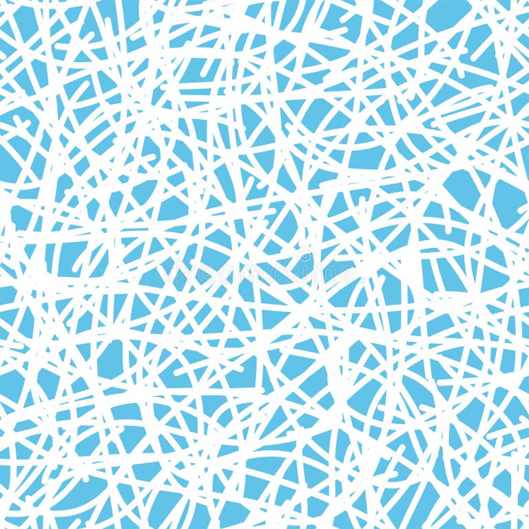 White Hand Painted Simple Line Pattern Variation Stock Illustration ...