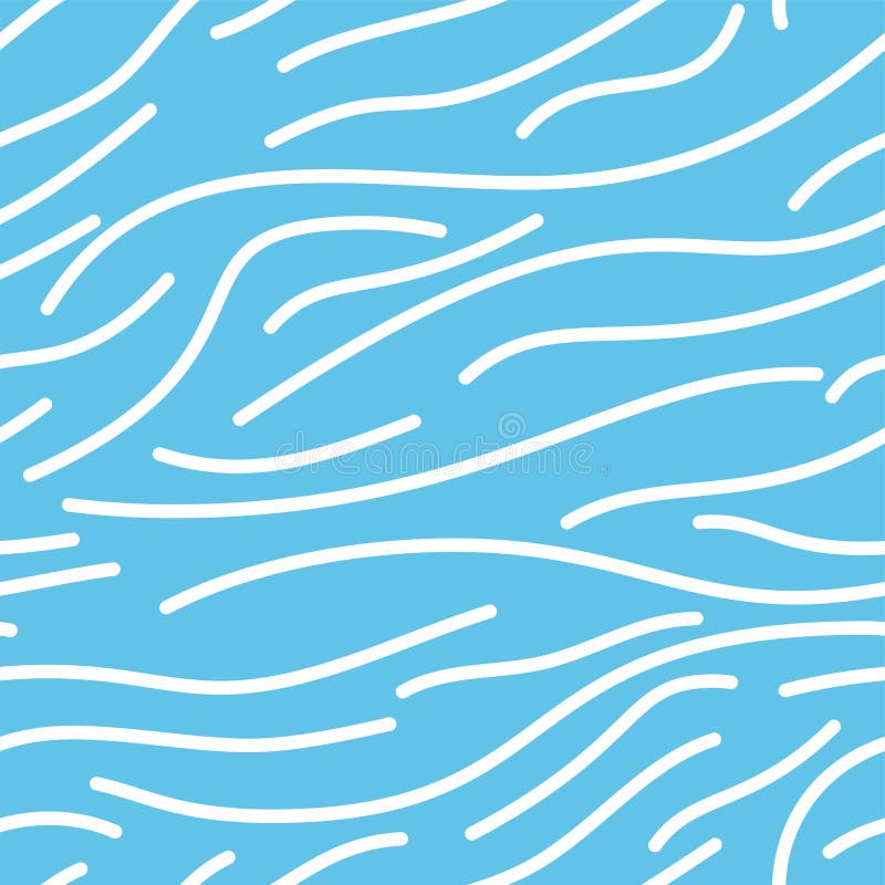 White Hand Painted Simple Line Pattern Variation Stock Illustration ...