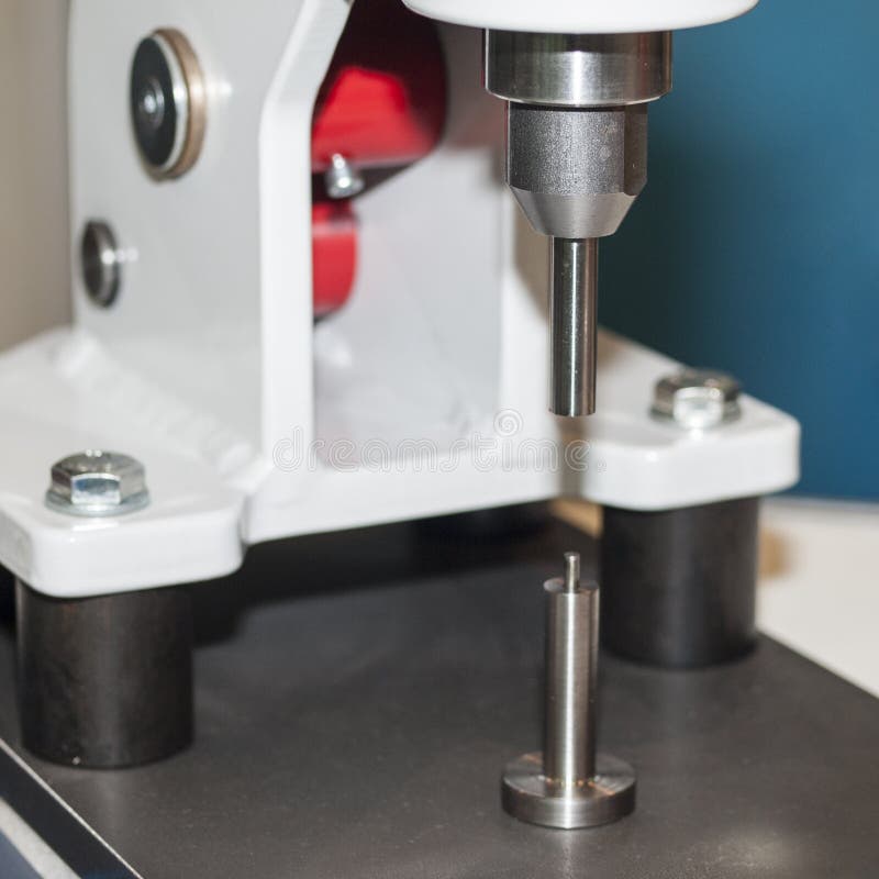 White Hand Press To Set Rivets on the Table Stock Image - Image of ...