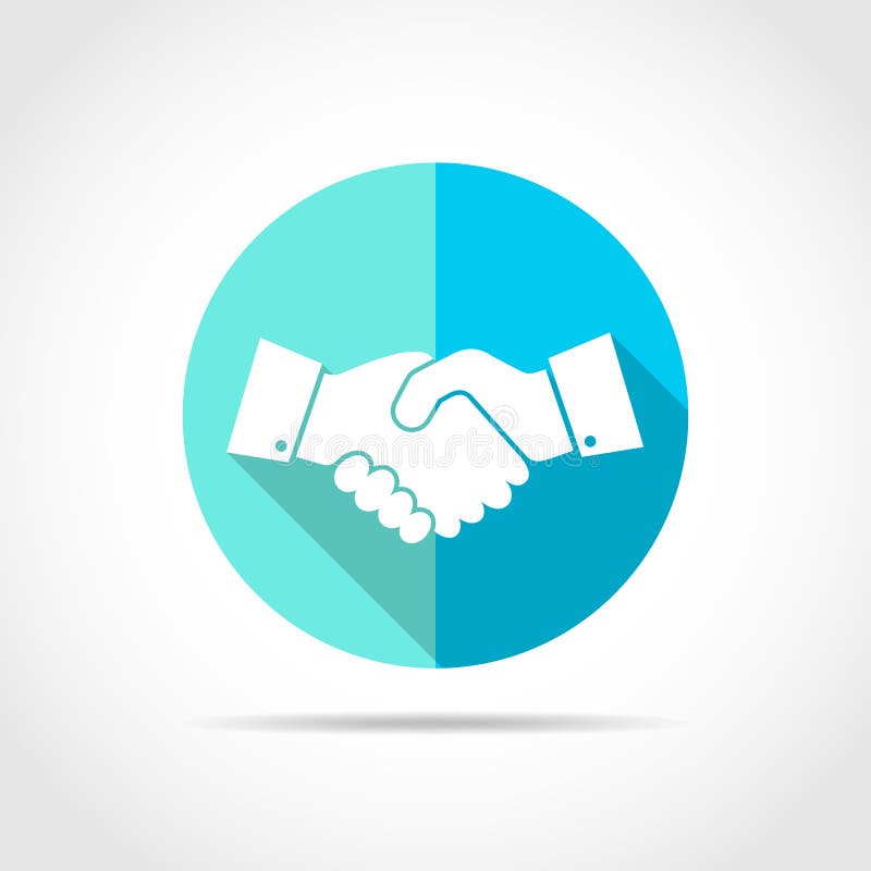 Handshake Icon. Vector Illustration. Stock Vector - Illustration of ...