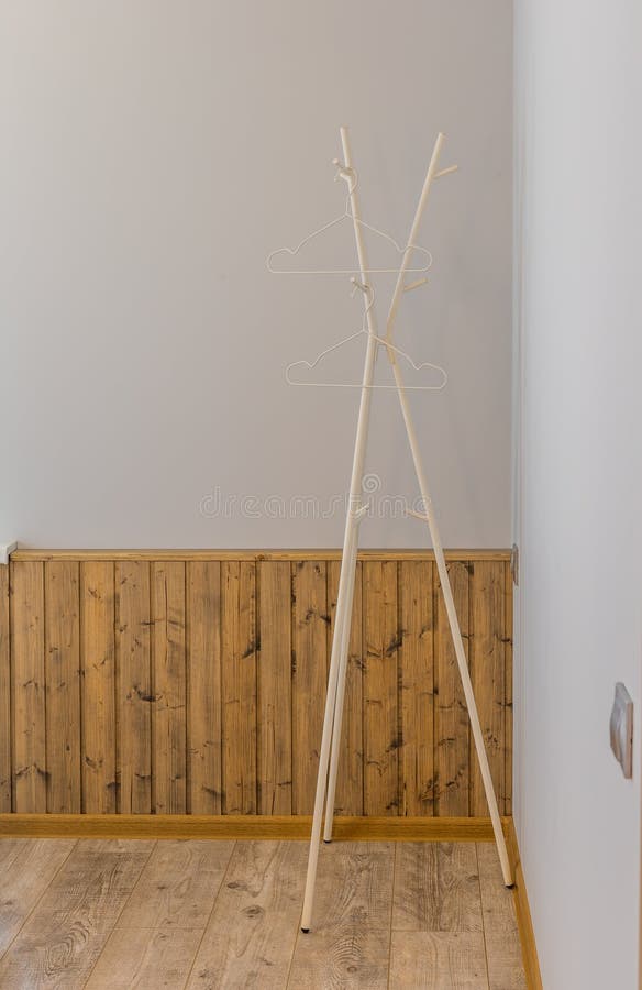 White Hanger in the Bedroom. Original Design. Stock Photo - Image of ...