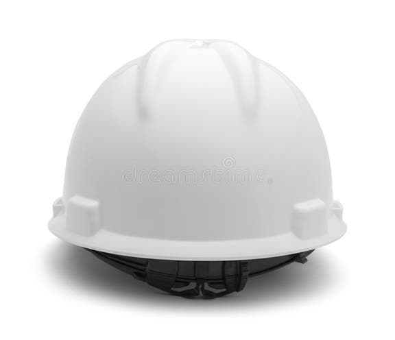 White Hard Hat Backside stock image. Image of copy, concepts - 79389493