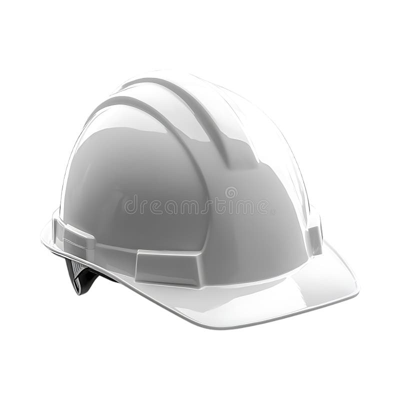 White Hard Hat Safety Helmet Construction Worker Against Transparent ...