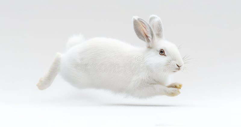 White Hare Runs Fast Background Stock Photos - Free & Royalty-Free ...