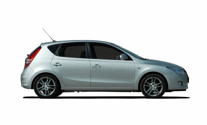 White Sedan Side View Picture. Image: 32139956