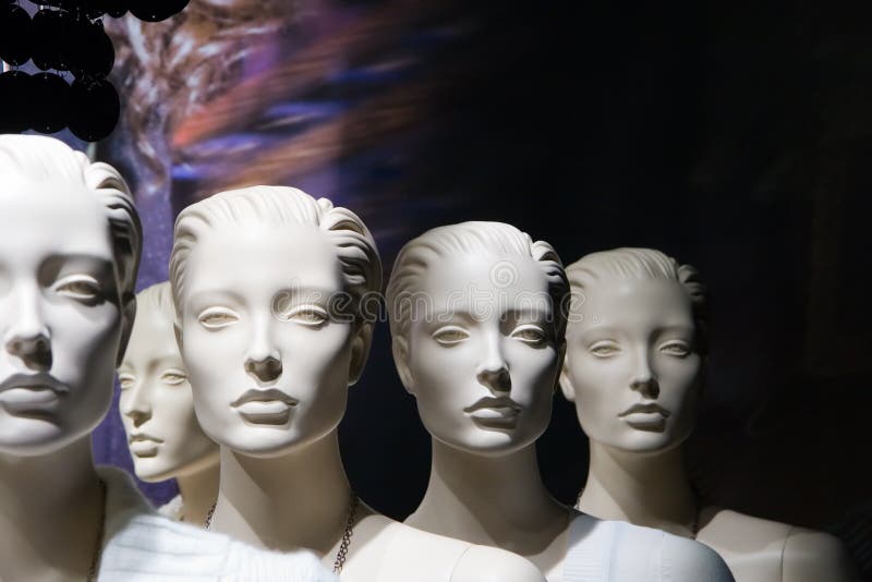 White Heads stock image. Image of hair, mannequin, short - 1689171