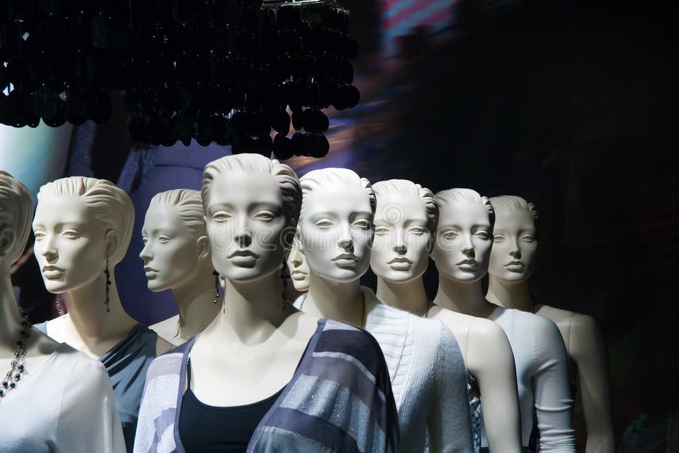 White Heads stock image. Image of hair, mannequin, short - 1689171