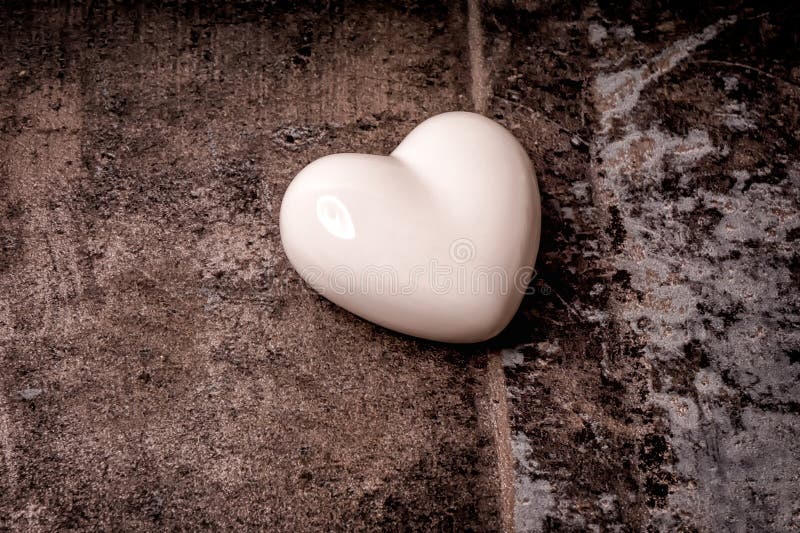 White Heart As a Symbol of Love Stock Image - Image of closeup, love ...