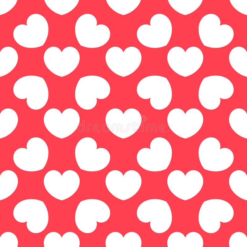 White hearts pattern stock vector. Illustration of valentine - 82404019