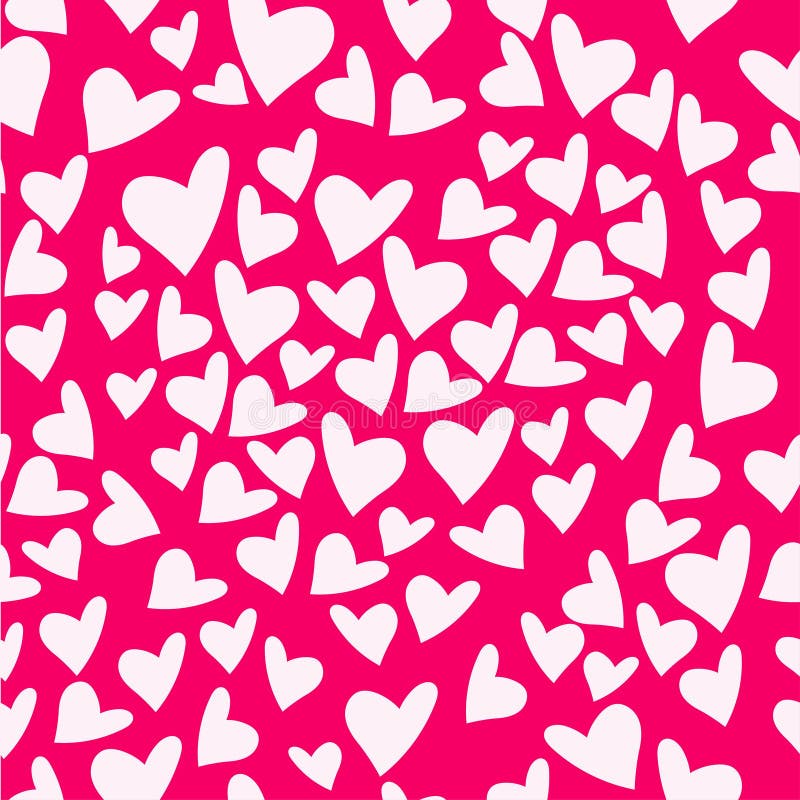 Random hearts pattern stock illustration. Illustration of hearts - 49246644