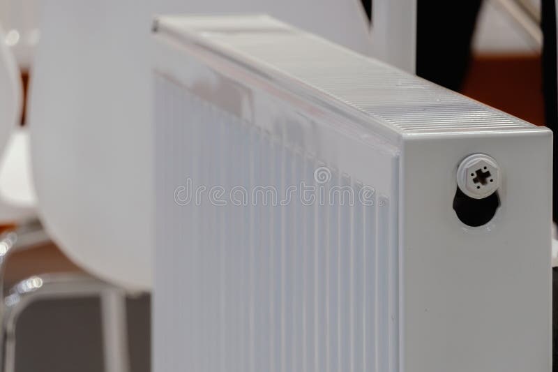 White Heating Radiator Close-up Indoors Stock Photo - Image of ...