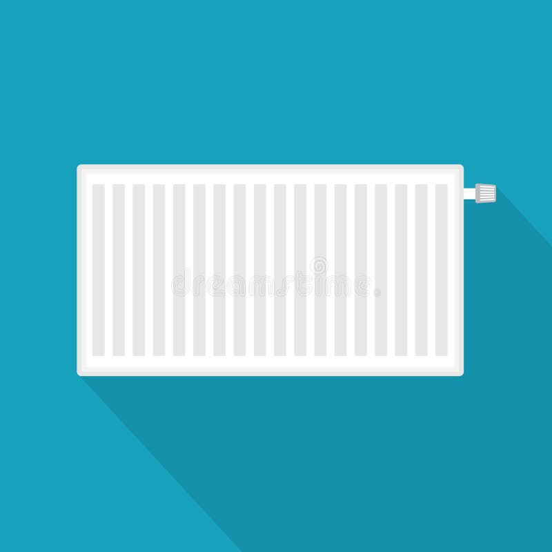 White Heating Radiator Icon Stock Vector - Illustration of save ...