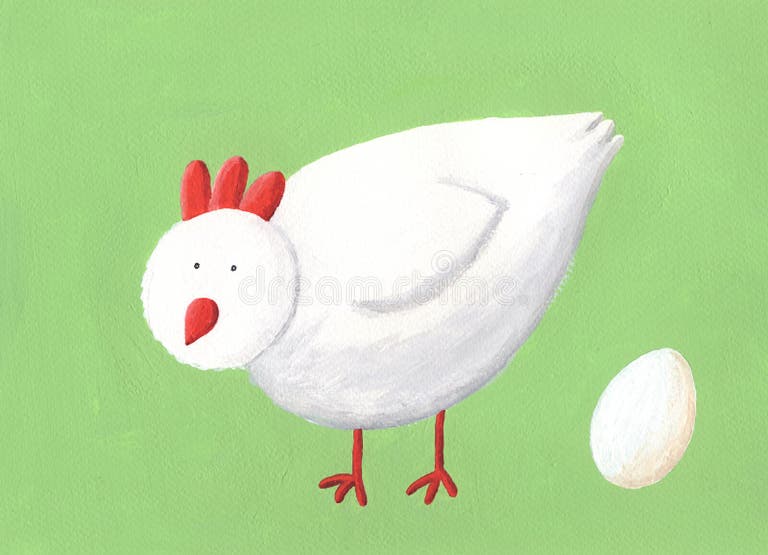 Domestic White Hen Stock Illustrations – 14,328 Domestic White Hen ...