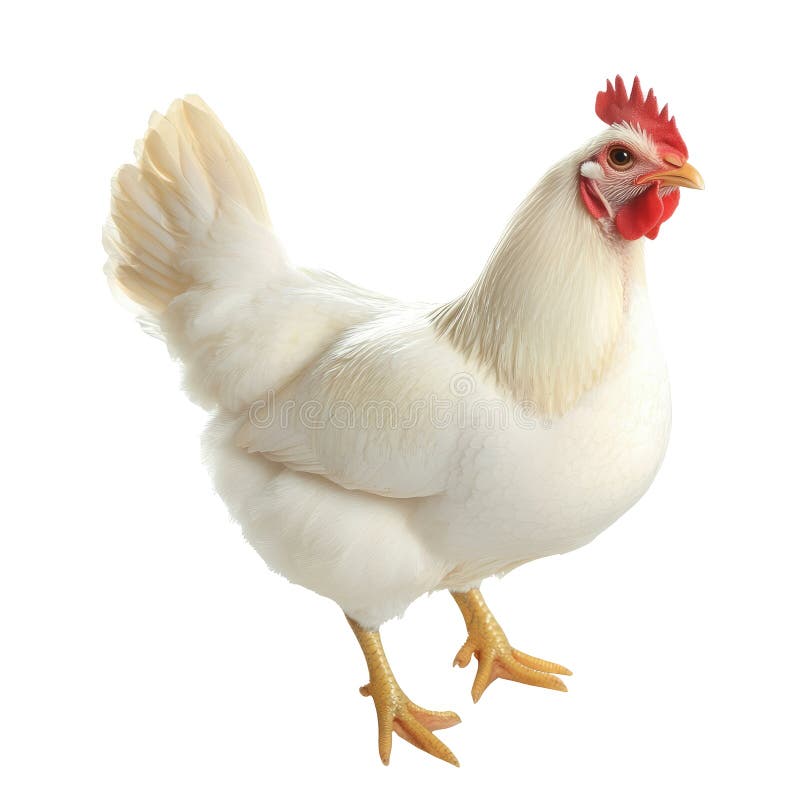White Hen Isolated stock photo. Image of chicken, healthy - 384253400