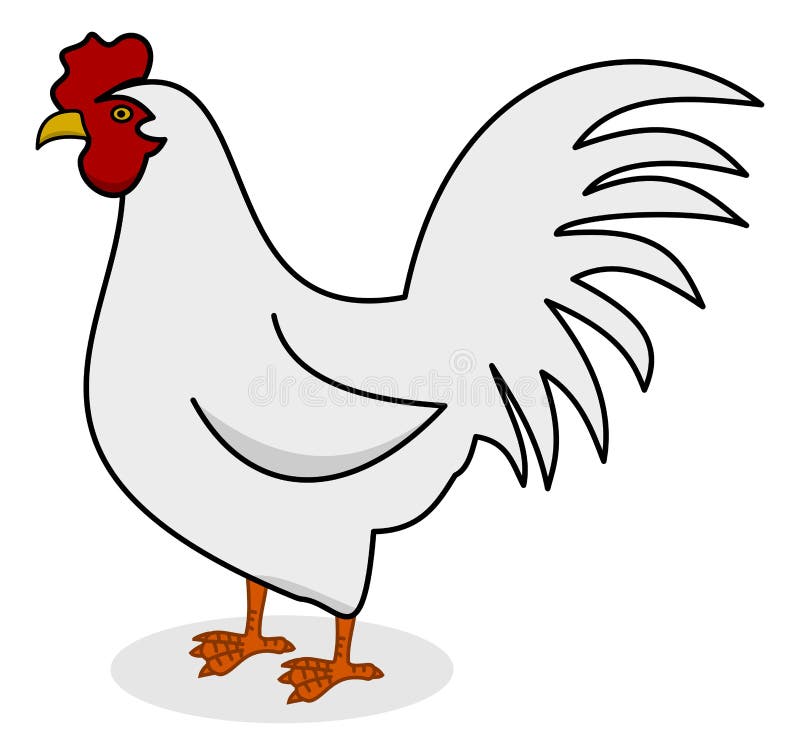 A white hen profile stock vector. Illustration of farm - 53978408