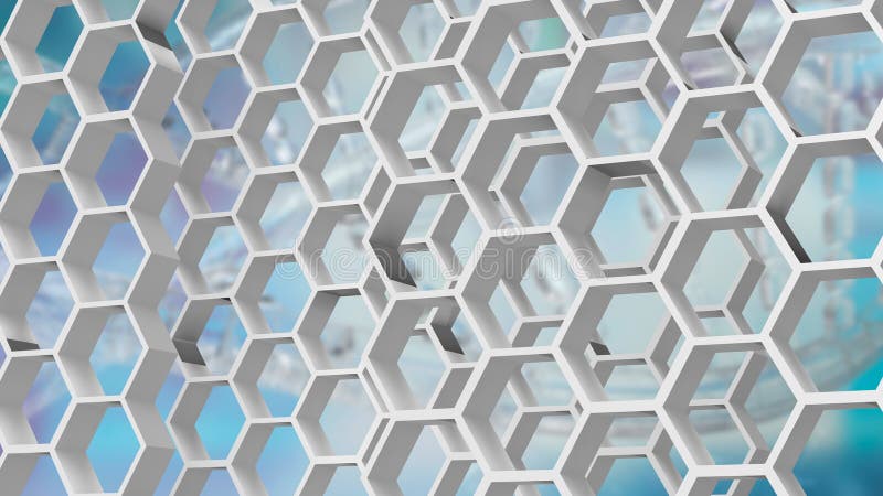 The White Hexagon or Beehive Pattern on Dna Background for Sci or ...