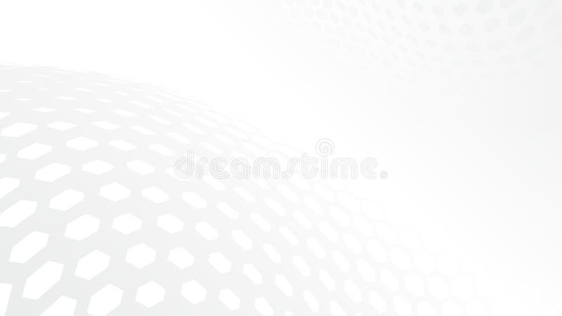 White Hexagon Grid Cell Geometric Abstract Background Stock Vector ...