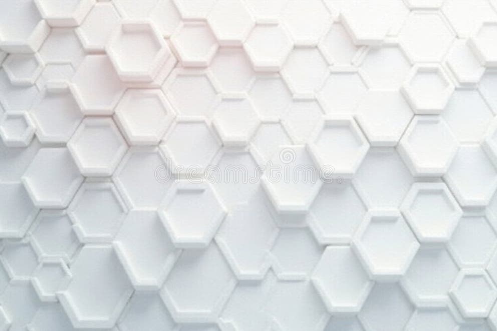 White Hexagonal Grid, Abstract Seamless Backdrop, Modern, Mesh, Elegant ...