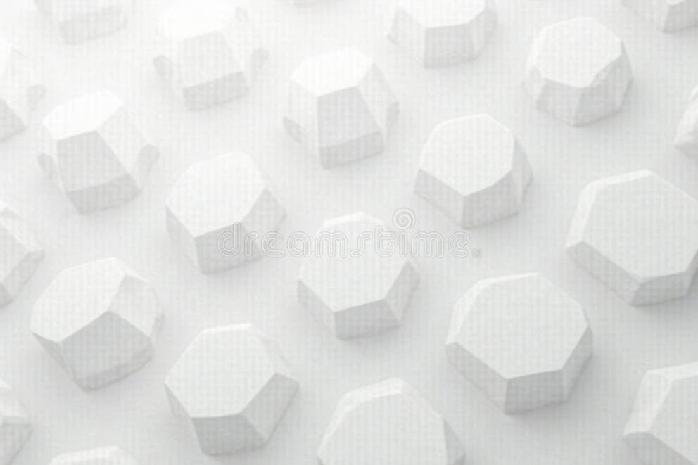 White Hexagonal Grid, Abstract Seamless Backdrop, Modern, Simple Stock ...