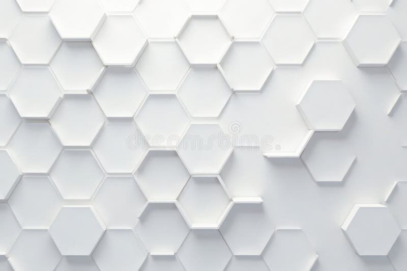White Hexagonal Grid, Abstract Seamless Backdrop, White, Abstract ...